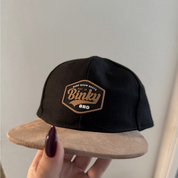 Accessories | Binky Bro Black And Suede Toddler Hat | Poshmark